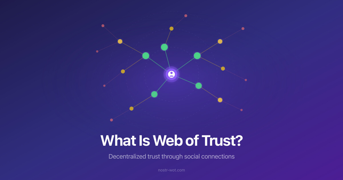 O Que É Web of Trust? Confiança Descentralizada | Nostr WoT